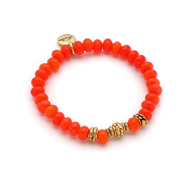 Ryu Pink Coral Natural Stone Bracelet | Mon Reve